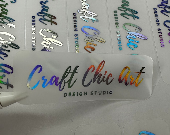 Logo Stickers, Business Stickers, Logo, Foiled Stickers, Luxury ...