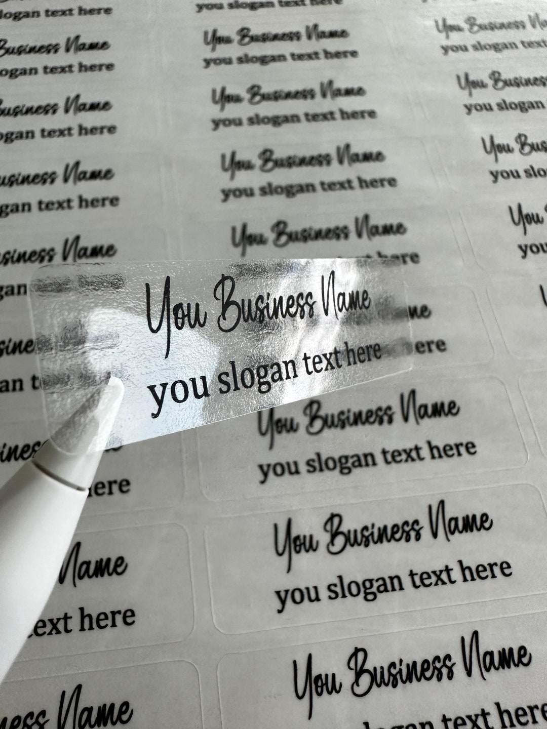 Clear Custom Lip Gloss,personalized Labels,balm Cosmetic Stickers ...