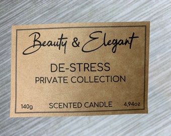 Transparent Clear Polyester Personalised Candle Sticky Labels - Etsy