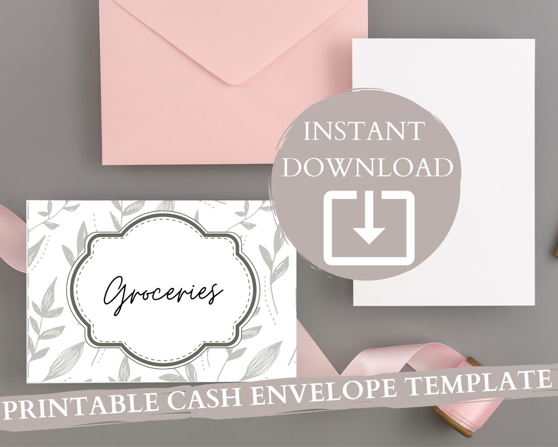 Cash Stuffing Envelope Printable Instant Download Cash | Etsy