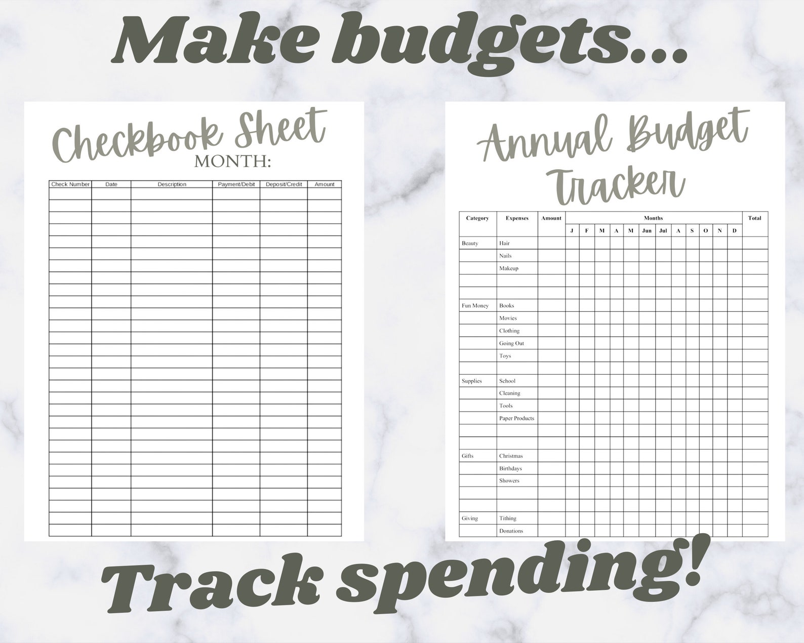 Finance Binder Printable Complete 40 Set Personal Finance - Etsy