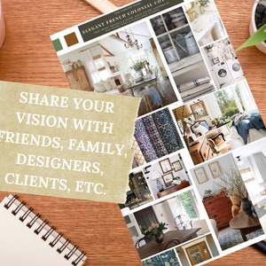 Interior Design Home Vision Board Template — Customizable Canva Home ...