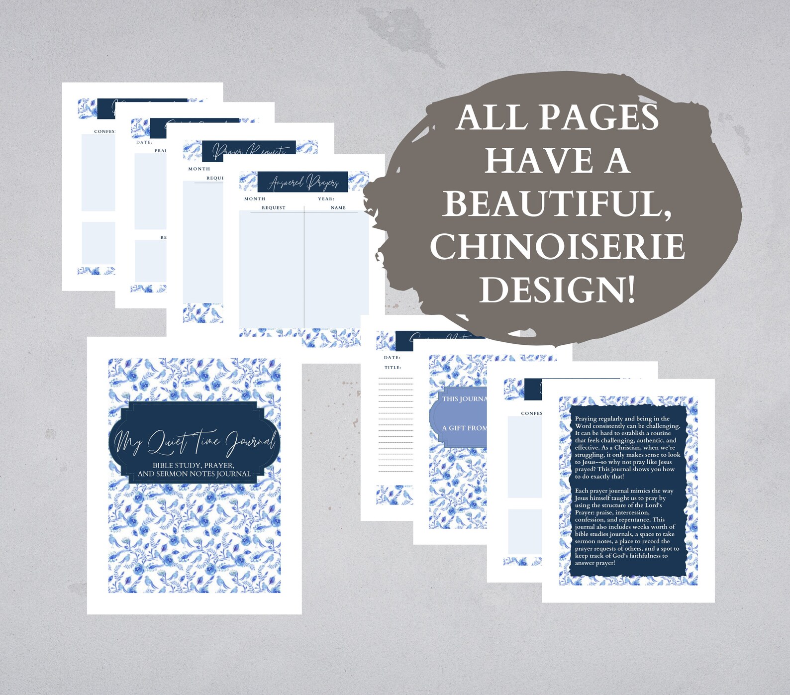 My Quiet Time Journal Template — Printable Prayer, Bible Study ...