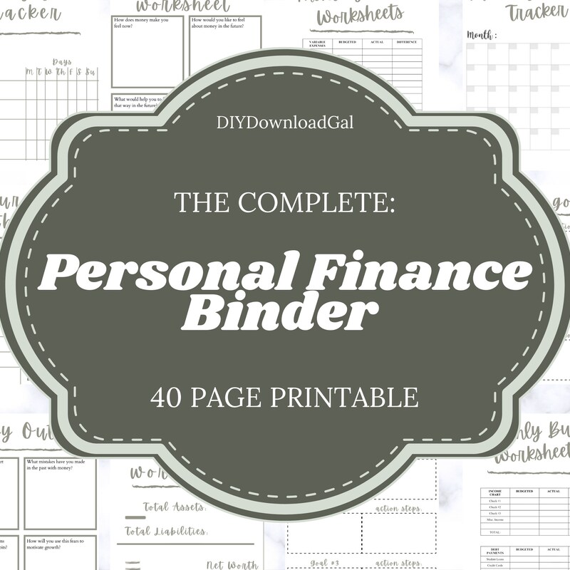 Finance Binder - Etsy