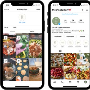 Instagram Highlight Covers Food Blog - Earthy Digital Restaurant Foodie ...