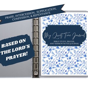 My Quiet Time Journal Template — Printable Prayer, Bible Study ...