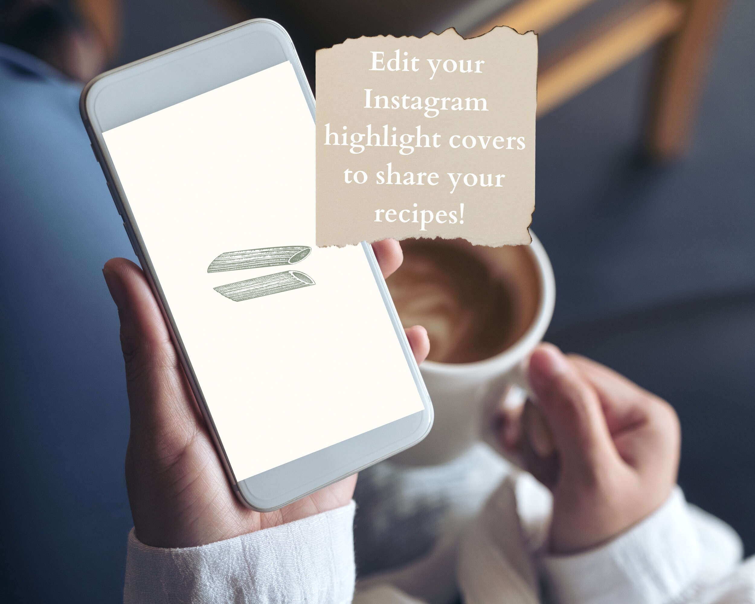 Instagram Highlight Covers Food Blog - Earthy Digital Restaurant Foodie ...