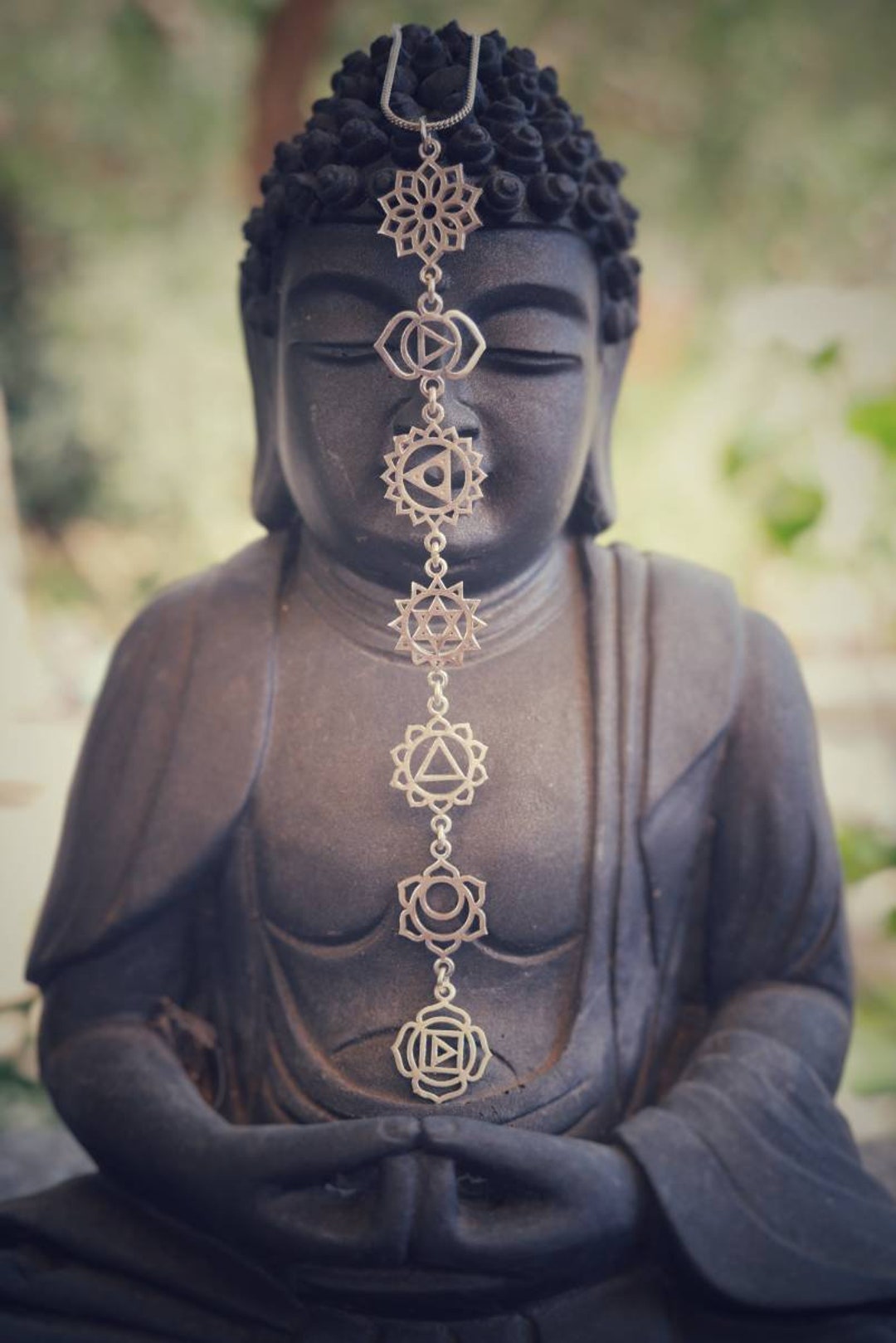 Collar 7 Chakras Geometría Colgante - Etsy