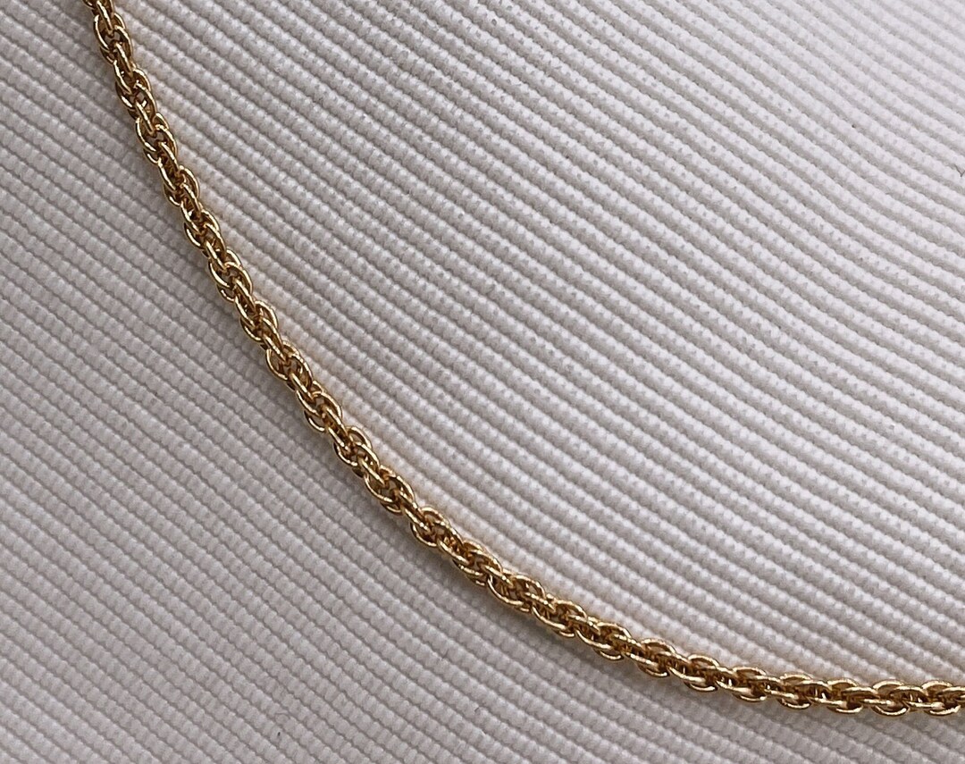Thin Gold Rope Chain Simple Elegant Gold or Silver Chain 18K - Etsy