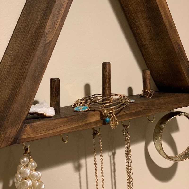 Wood Jewelry Holder - Etsy