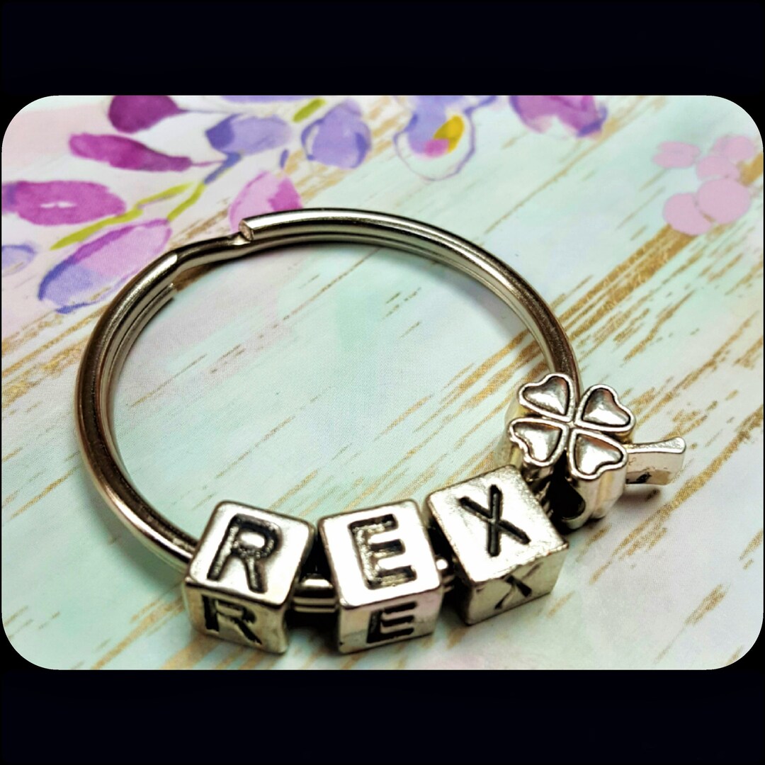 Dog Collar Name Tag. Cute Good Luck Collar Tag. Dog Name With Lucky ...