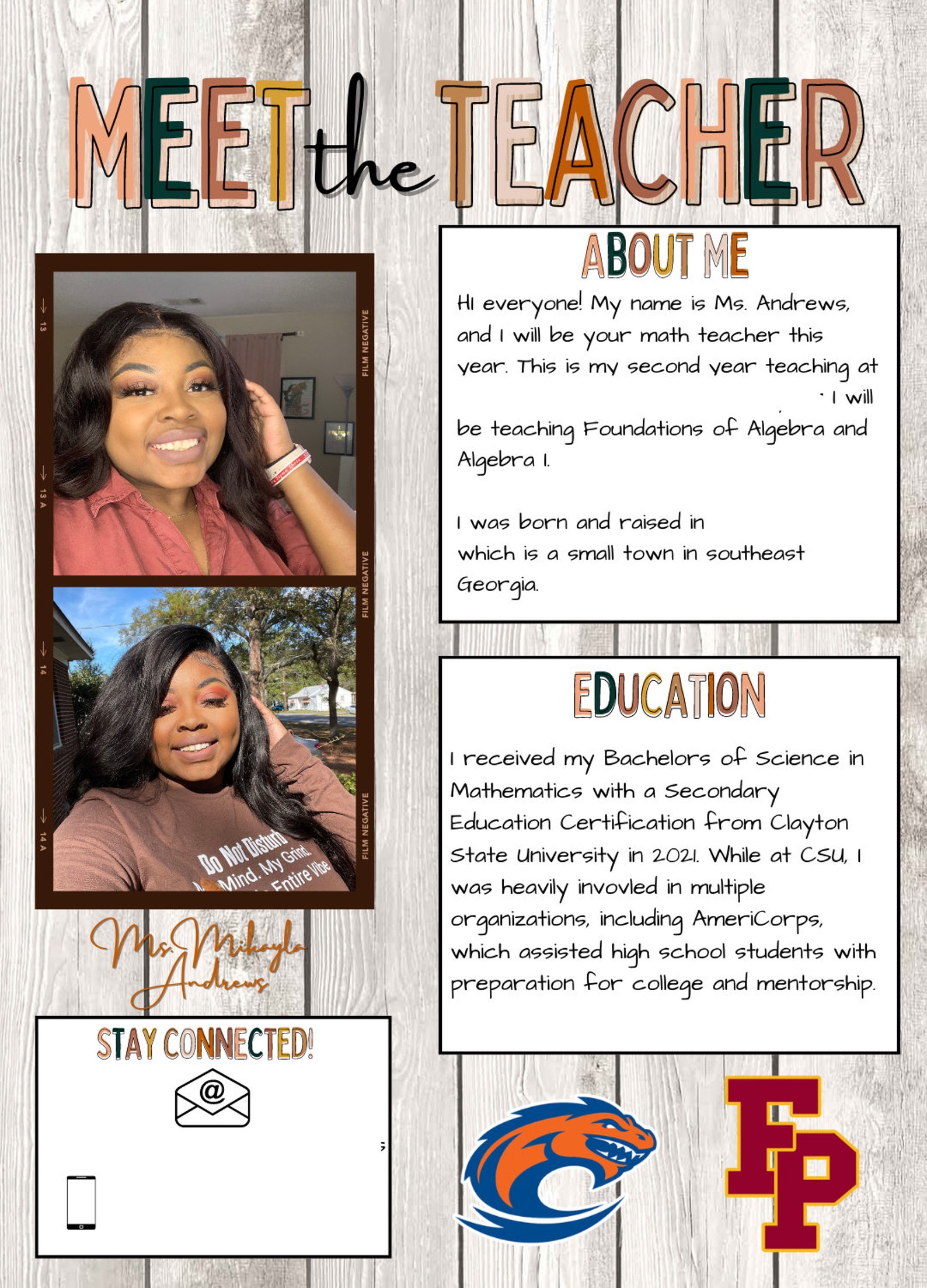 Meet the Teacher Template [editable CANVA Template] - Etsy