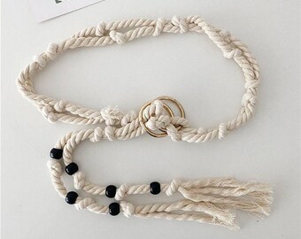 Hemp Rope Belt - Etsy