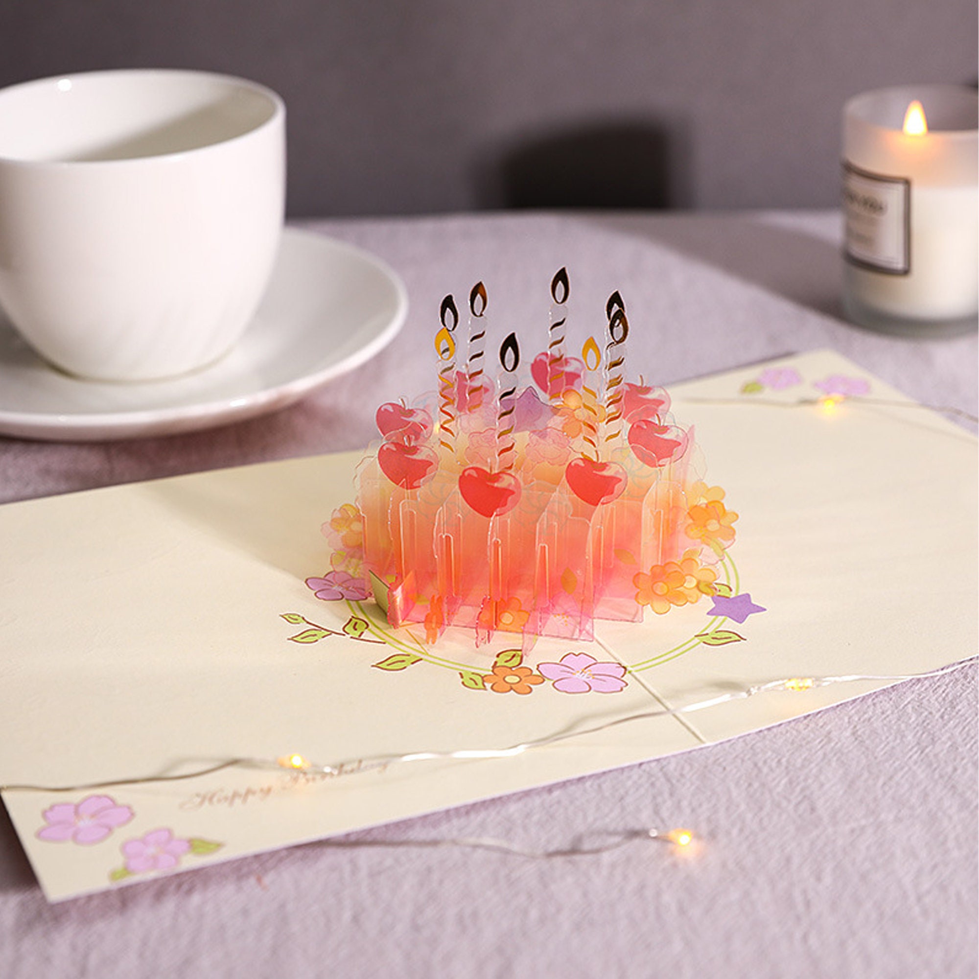 Handmade Birthday Card 3D Birthday Cards Birthday Cake | Etsy