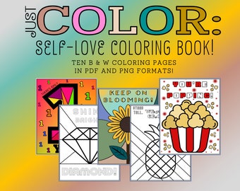 Self Love Coloring (1,000+ Self Love Coloring) | Etsy