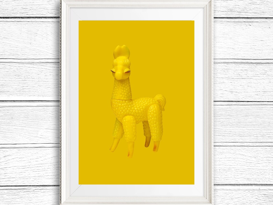 Vintage Llama Printable / Vintage Llama Wall Art / Vintage Wall Decor ...