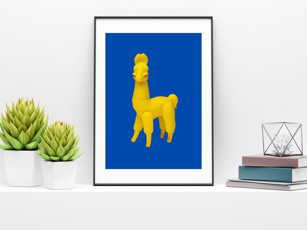 Llama Printable Wall Art / Nursery Wall Art / Vintage Toy / Printable ...