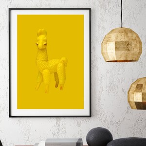 Vintage Llama Printable / Vintage Llama Wall Art / Vintage Wall Decor ...