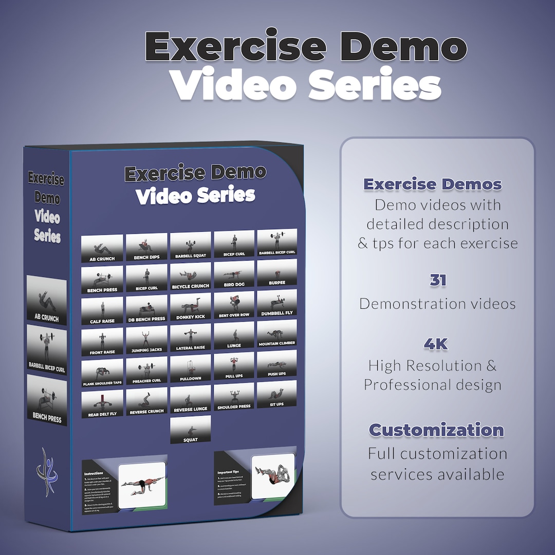Exercise Demo Videos - Etsy