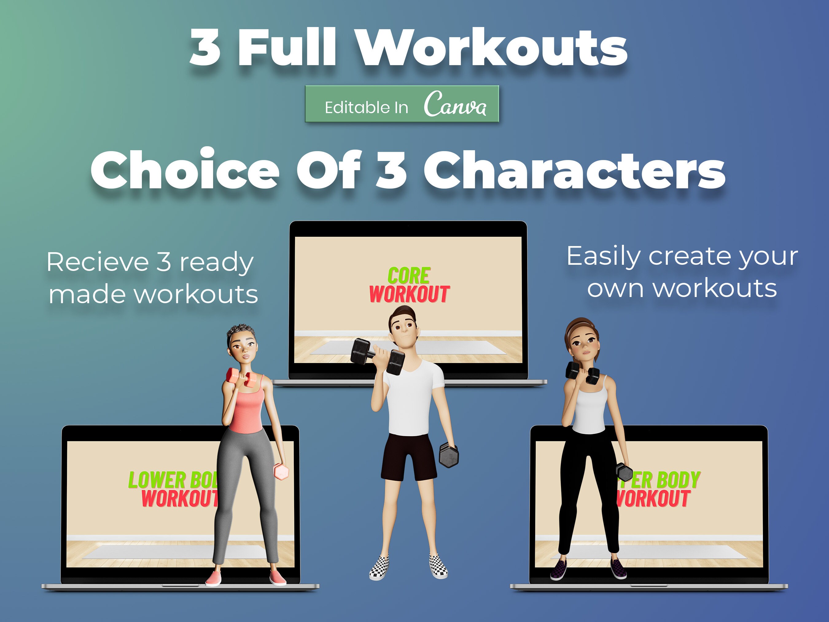 Editable Workout Videos - Bundle - Etsy