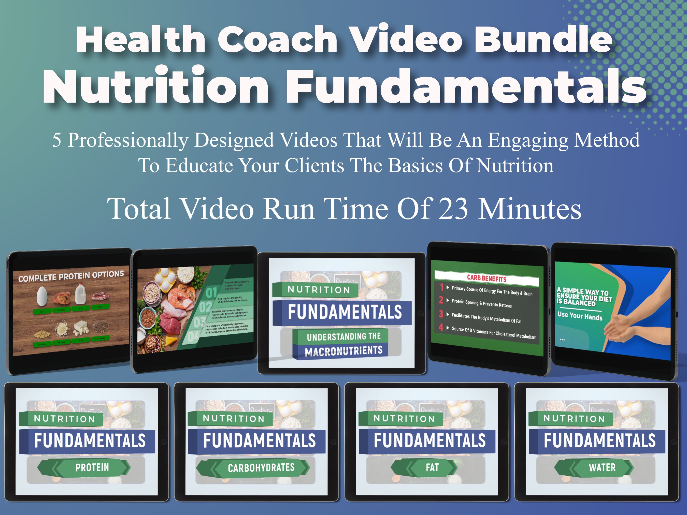 Nutrition Fundamentals Client Education Video Bundle - Etsy