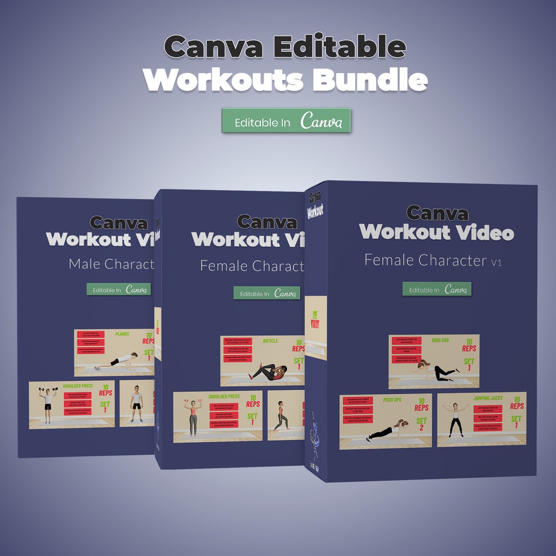 Editable Workout Videos - Bundle - Etsy