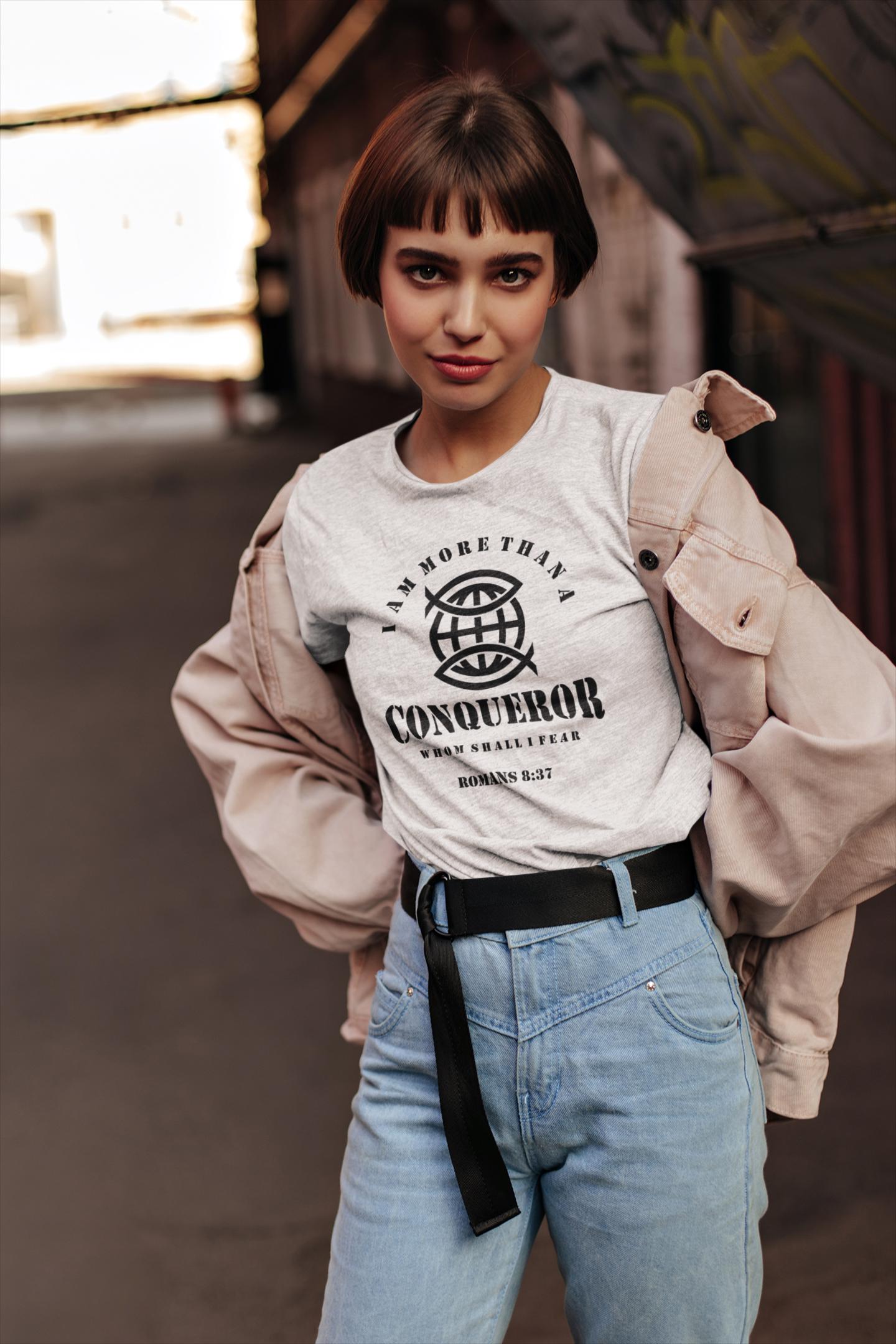 Conqueror Tee, Christian Short Sleeve Shirt, Faith Based Apparel ...