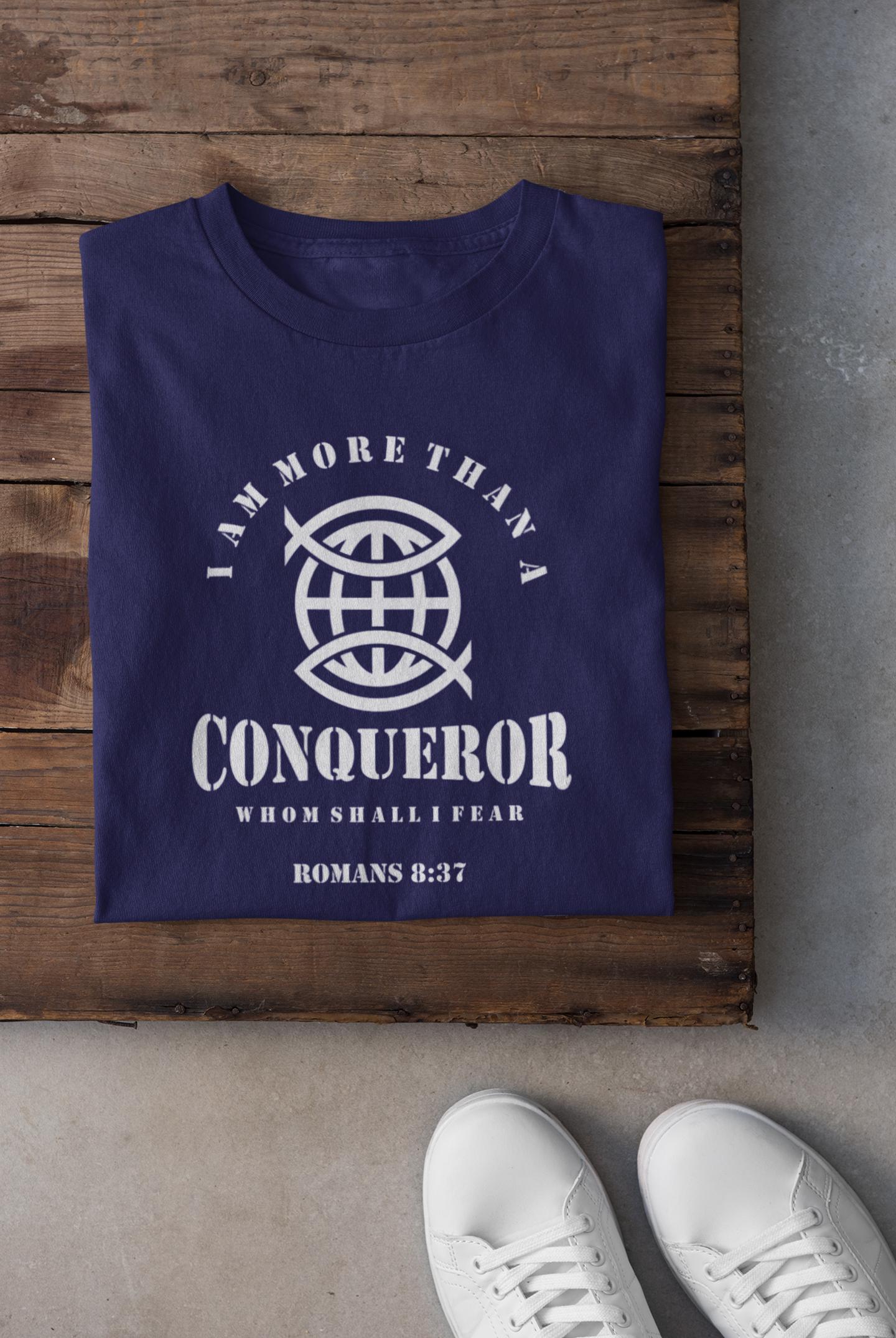 Conqueror Tee, Christian Short Sleeve Shirt, Faith Based Apparel ...