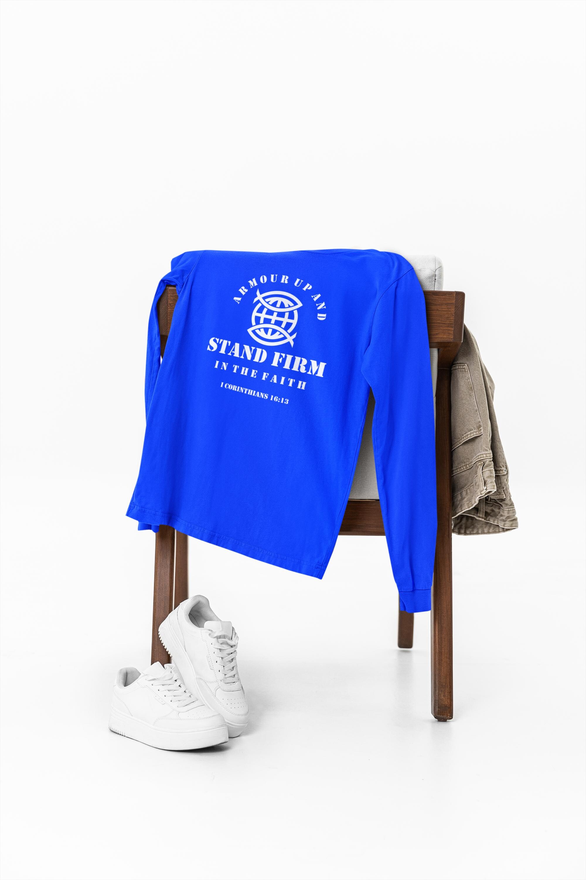 Stand Firm LS Tee, Christian Long Sleeve Shirt, Faith Based Apparel ...