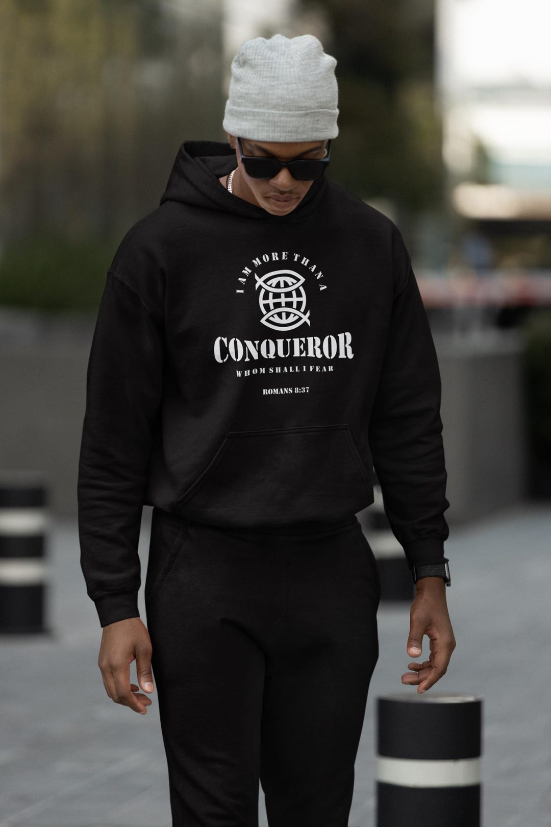 Conqueror Hoodie, Christian Apparel, Faith Based Christian Hoodie ...