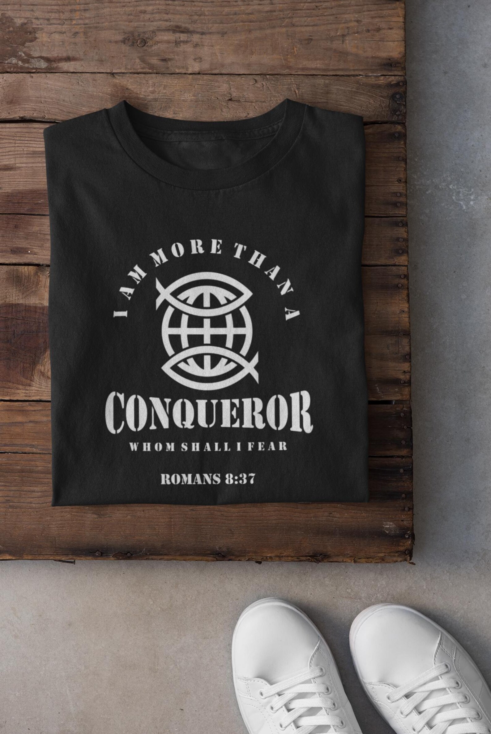 Conqueror Tee, Christian Short Sleeve Shirt, Faith Based Apparel ...