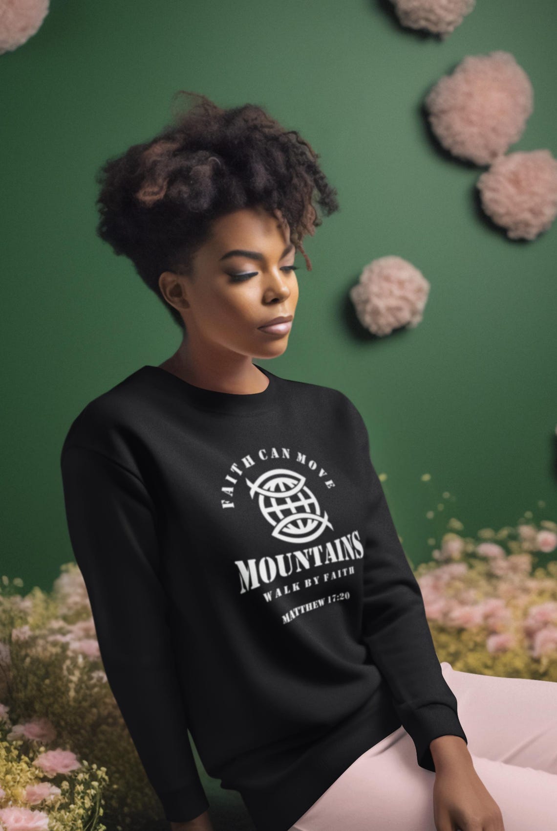 Walk by Faith Sweatshirt, Christian Apparel, Faith Based Christian ...