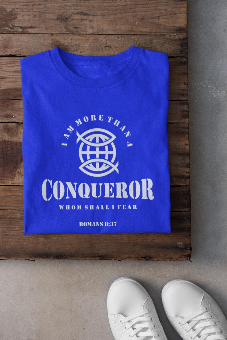 Conqueror Tee, Christian Apparel, Faith Based Christian Shirt ...