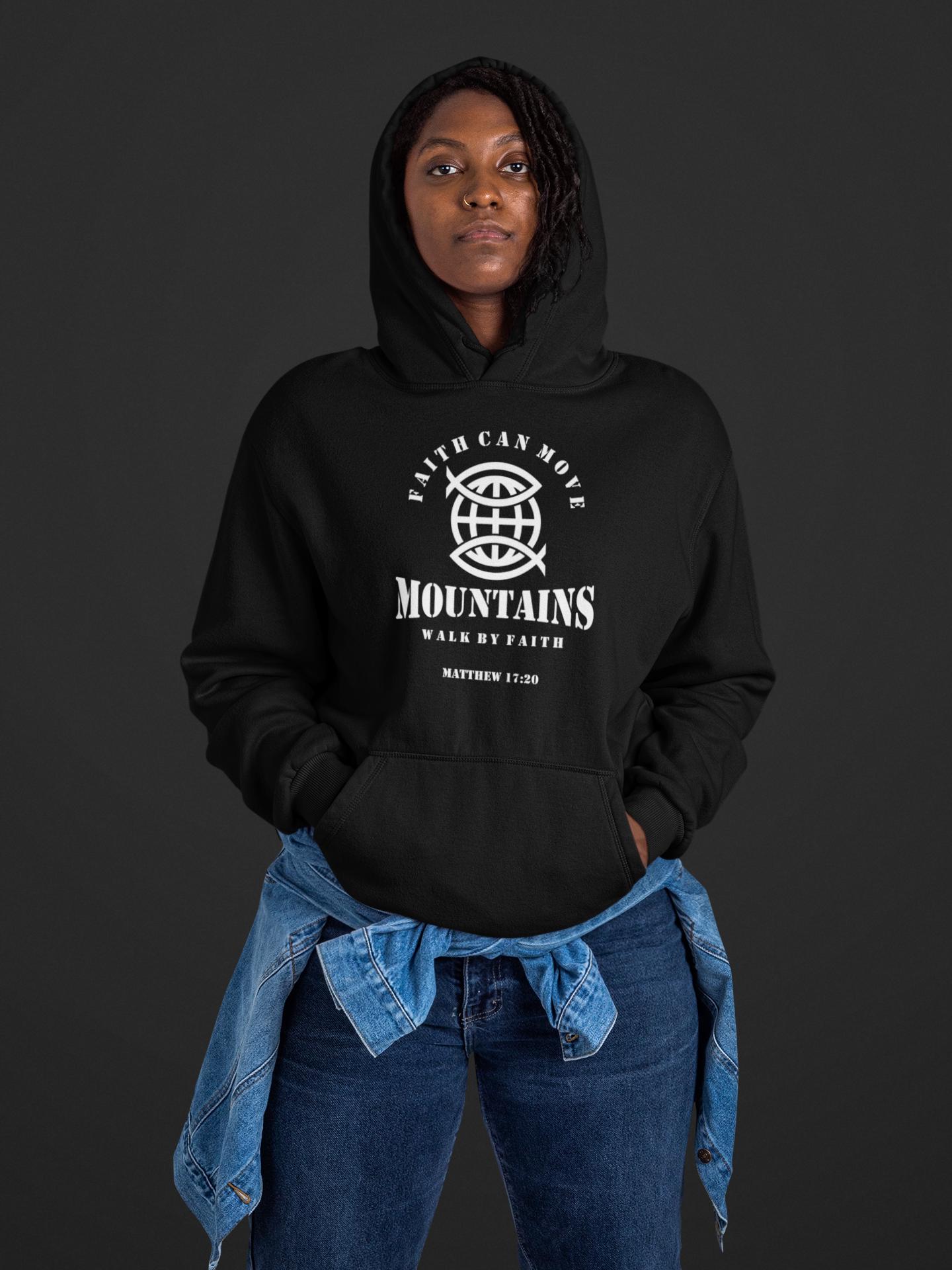 Walk by Faith Hoodie, Christian Apparel, Faith Based Christian Hoodie ...