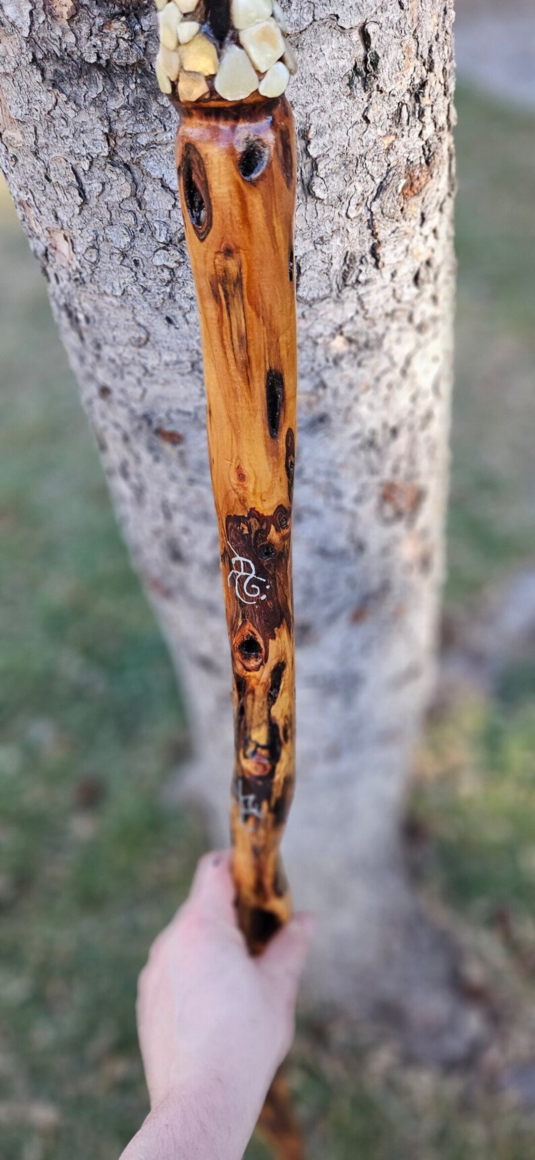 Handcrafted Spiritual Water Scepter Energy Staff for Outdoor Adventures ...