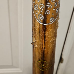 Handcrafted Moon & Sun Chase Staff - Unique Hiking Stick With Rising ...