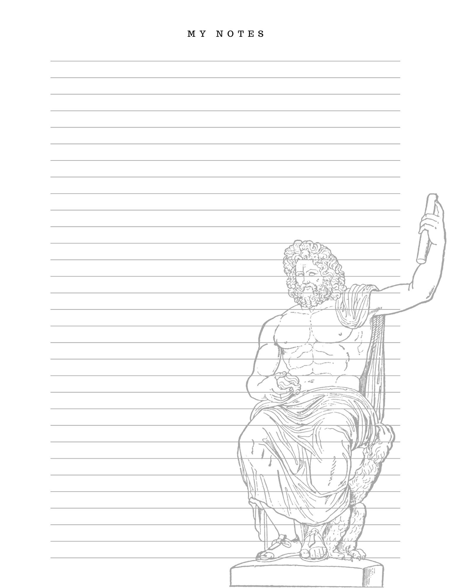 Zeus Journal, Printable Journal, God Journal, Witch Journal, Journal ...