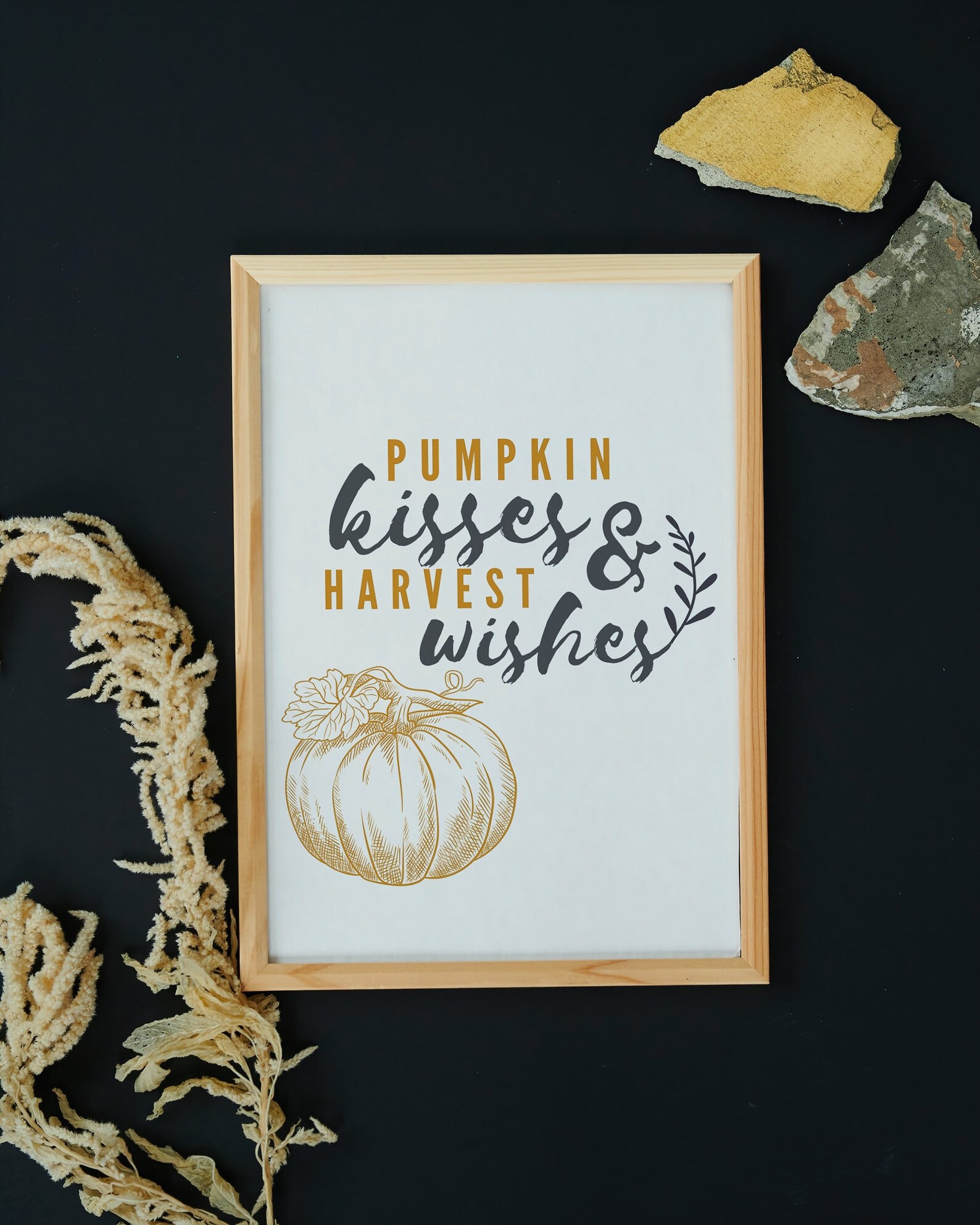 Pumpkin Printable Fall Digital Print Fall Wall Decor - Etsy