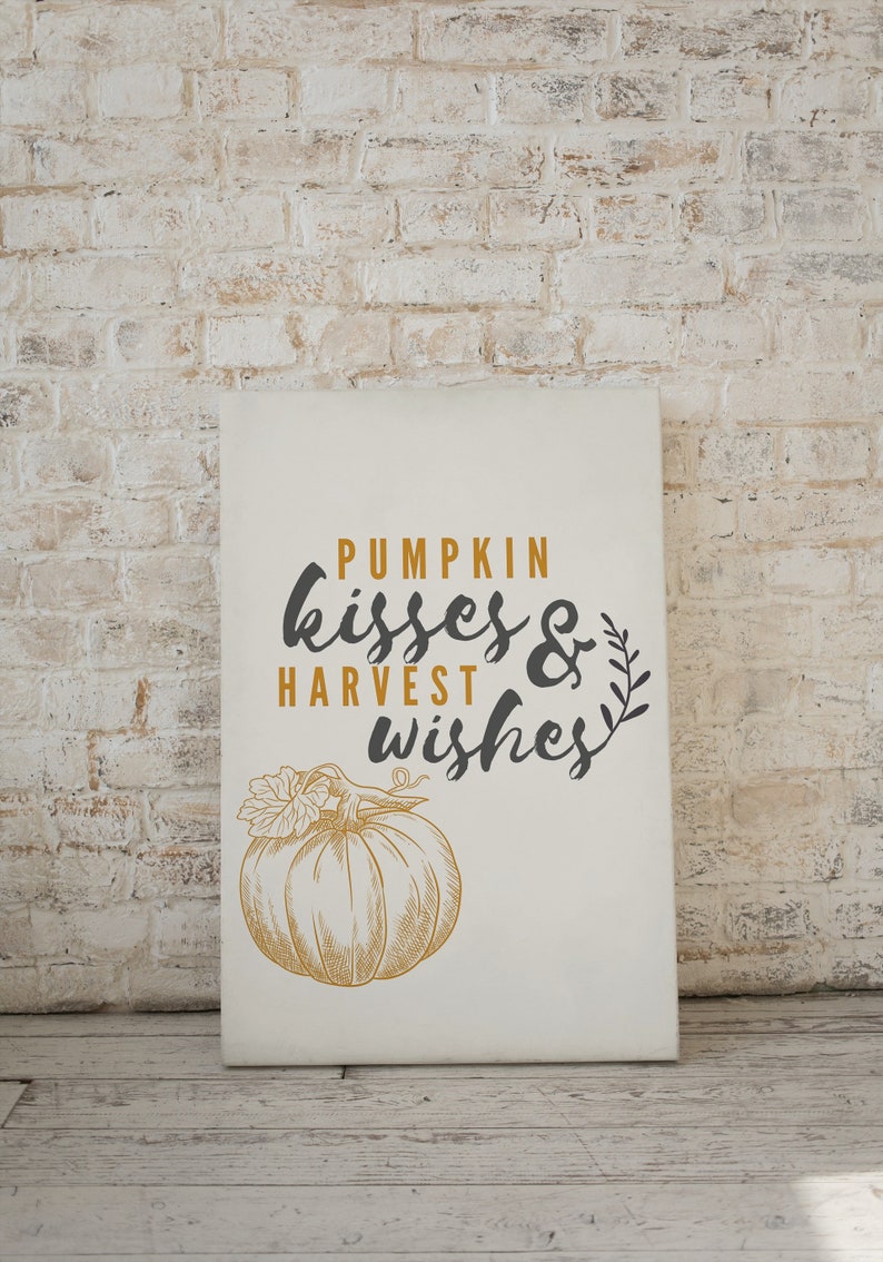 Pumpkin Printable Fall Digital Print Fall Wall Decor - Etsy