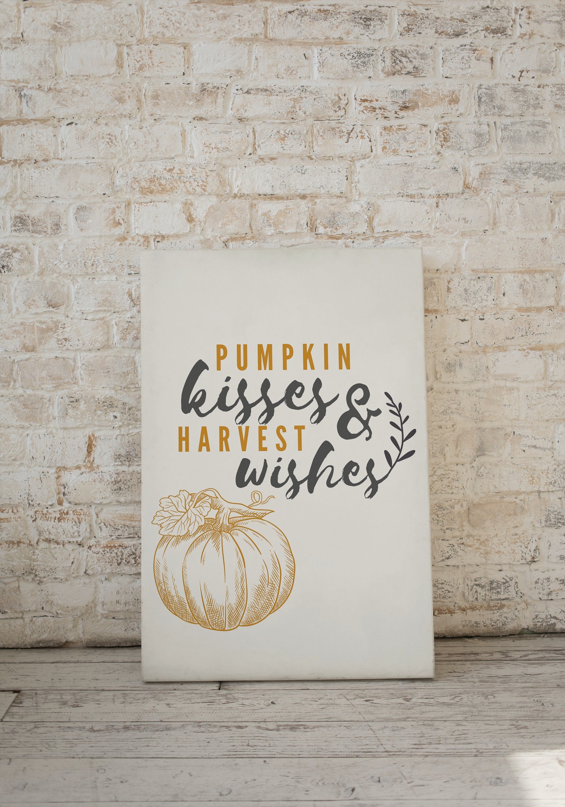 Pumpkin Printable Fall Digital Print Fall Wall Decor - Etsy