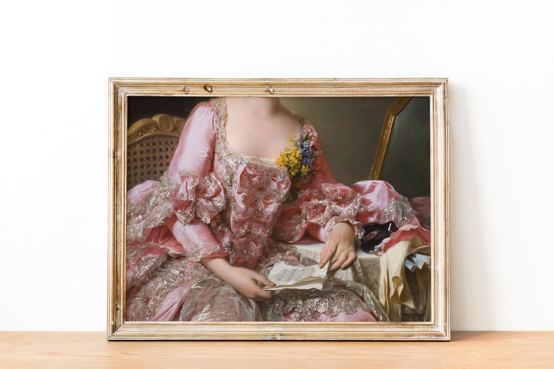 Vintage Victorian Altered Woman Portrait Painting | Woman Reading ...