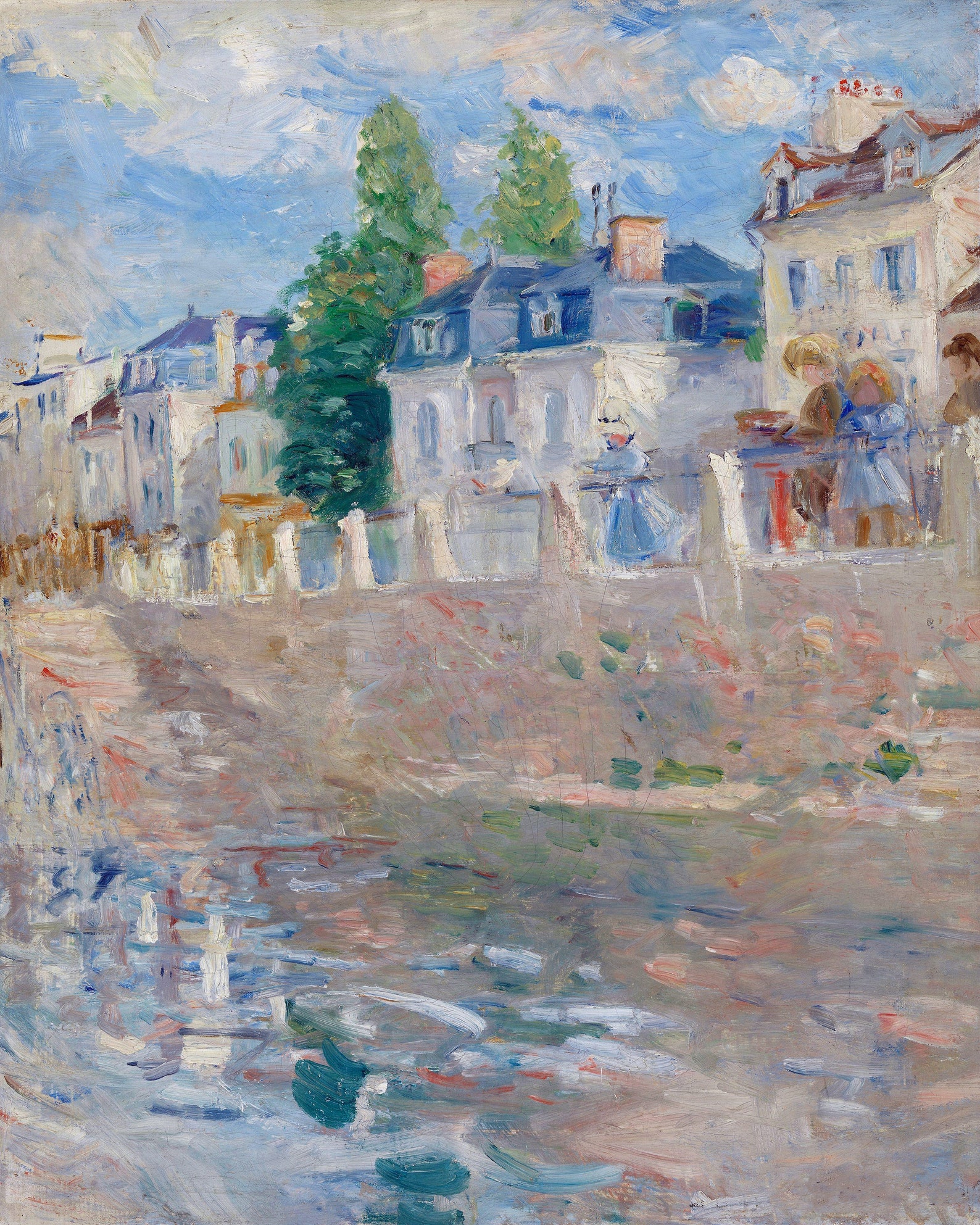 French Paris Antique Cityscape Painting | Vintage French Inspired Wall ...