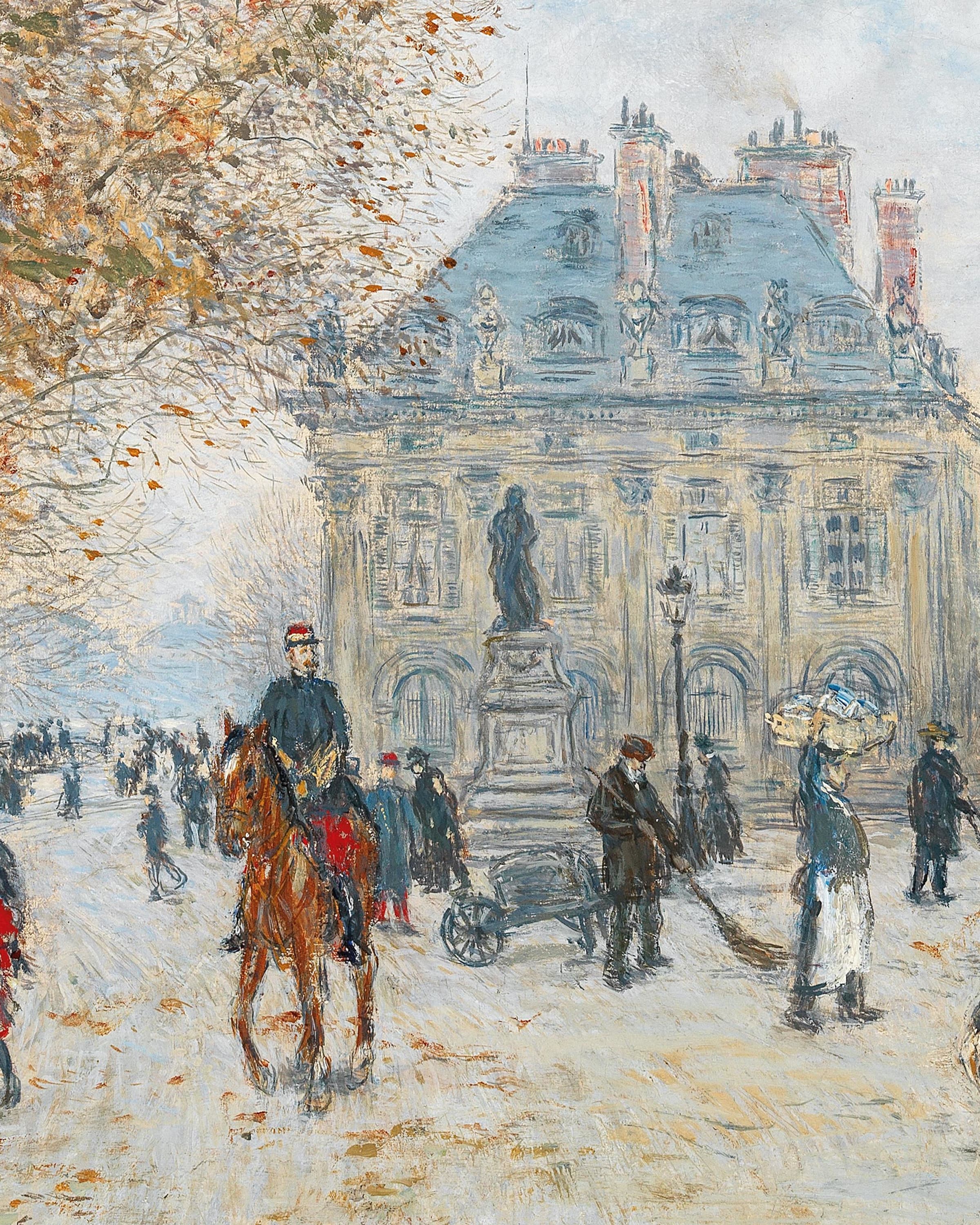 French Paris Antique Cityscape Painting Vintage French - Etsy