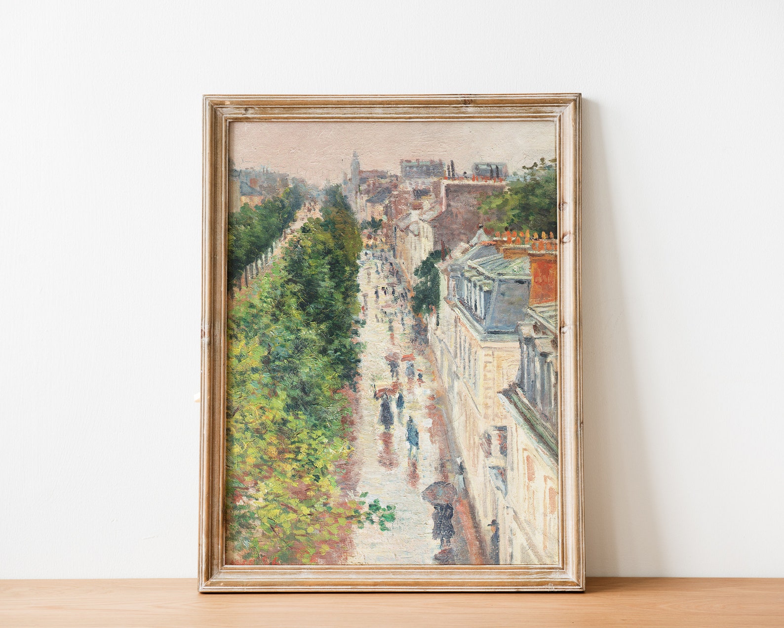 French Paris Antique Cityscape Painting | Vintage French Inspired Wall ...