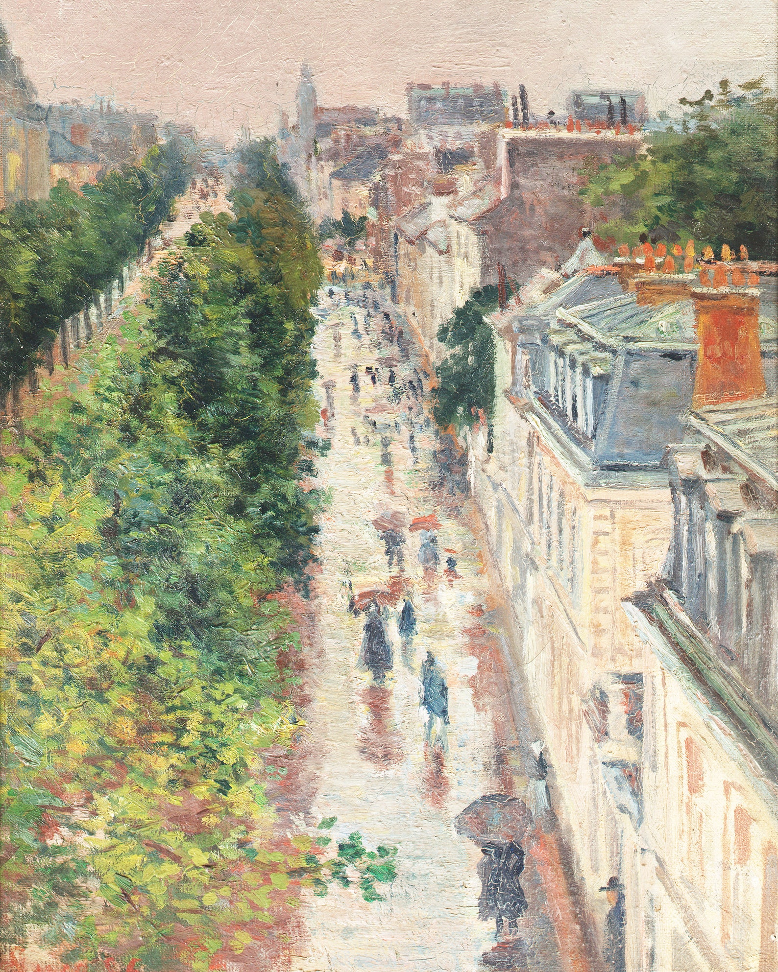 French Paris Antique Cityscape Painting | Vintage French Inspired Wall ...