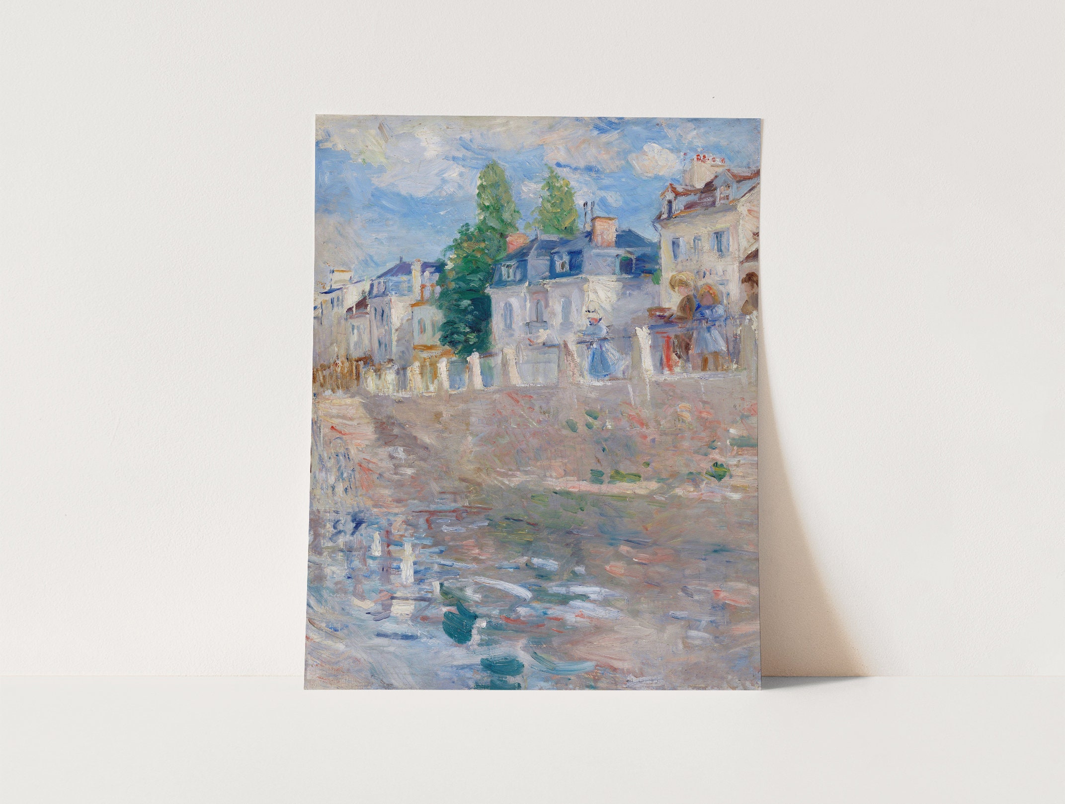 French Paris Antique Cityscape Painting | Vintage French Inspired Wall ...