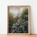 Vintage Spring Antique Landscape Garden Art Print | Flower Garden Art ...