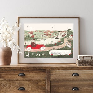 Babar the Elephant Vintage French Cottage Nursery Book Art Print | Boy ...