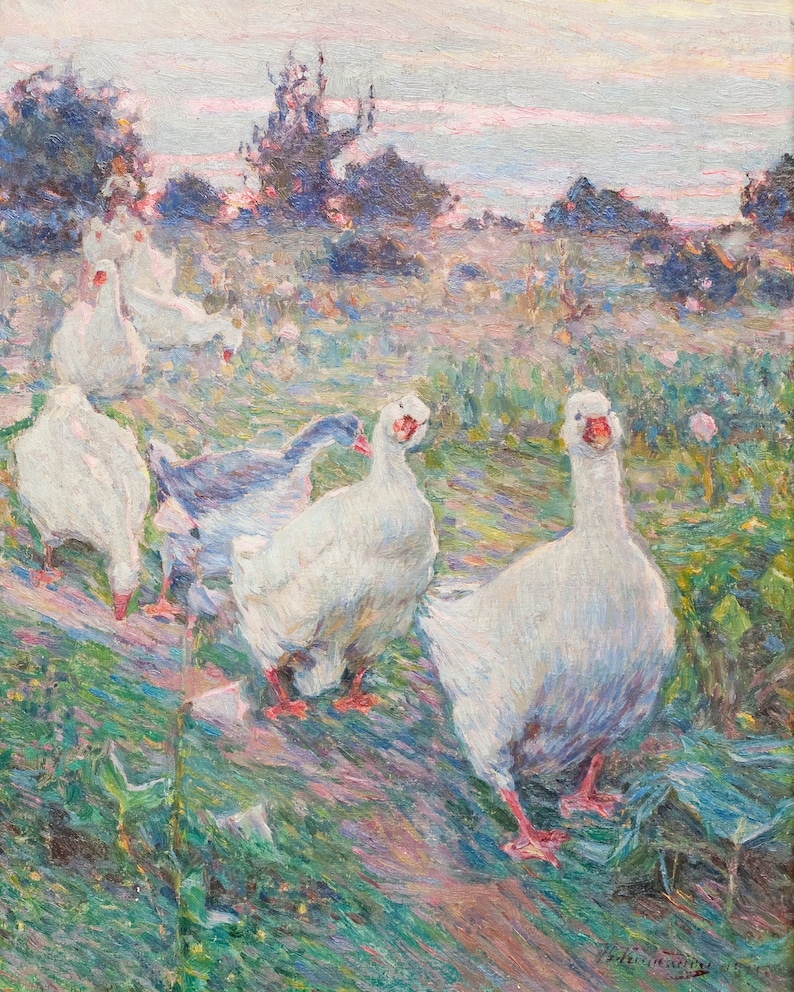 Happy Little Ducks Painting Printable Mother Goose Garden - Etsy