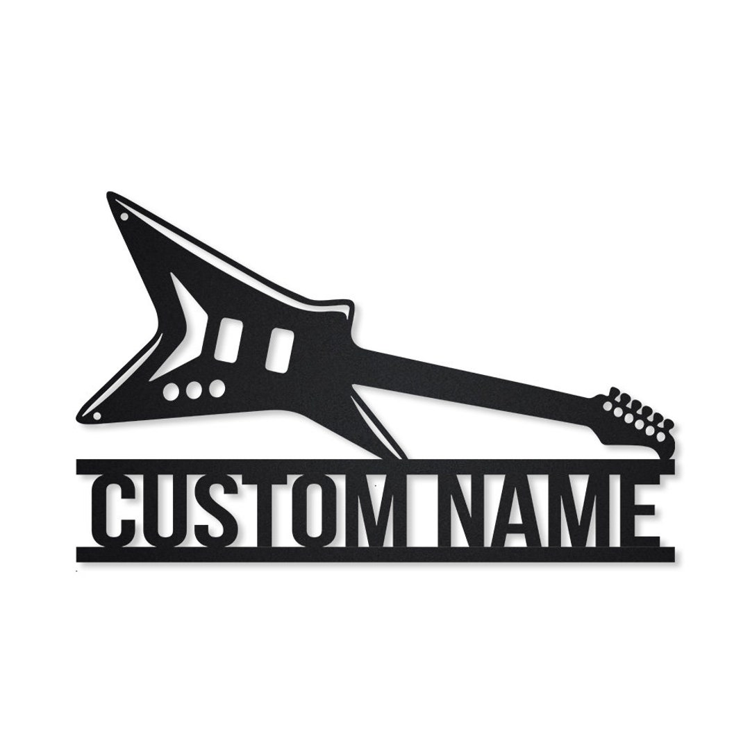 Heavy Metal Guitar Metal Sign Art Heavy Metal Guitar Metal Wall Art Heavy Metal Guitar Metal